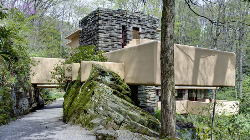 Fallingwater house เมื่อบ้านกับน้ำตก รวมเป็นหนึ่งเดียวกัน เกิด ...