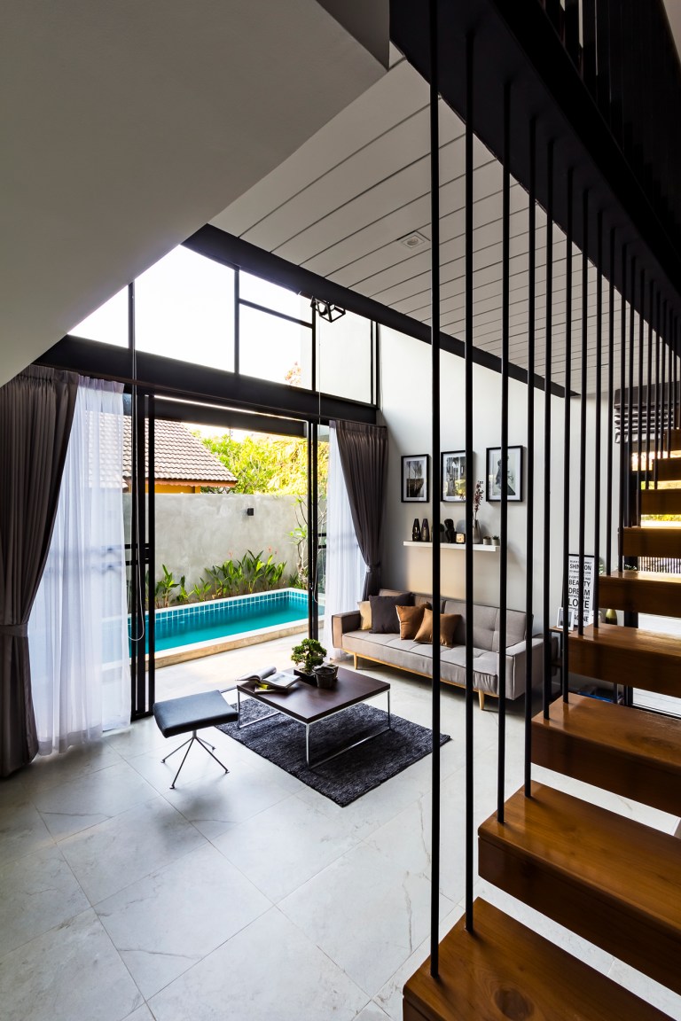 Balance of house : ครึ่งเหล็กครึ่งปูน ความลงตัวของบ้านหลังย่อม ออกแบบ ...