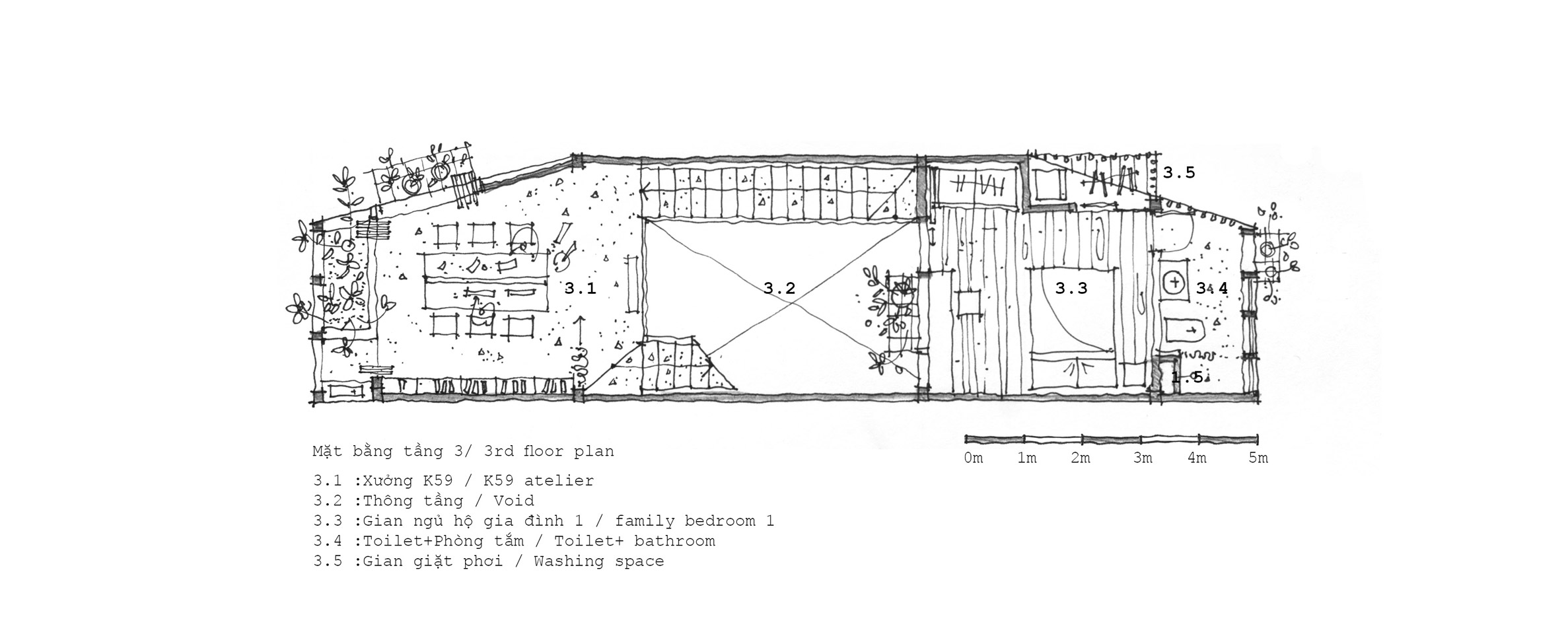 K59 Atelier ผู้ผสานสตูดิโอออกแบบและบ้านภายในบล็อกคอนกรีต - Design Makes ...