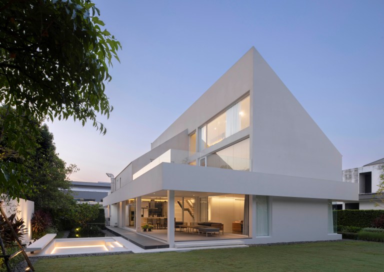 House Architecture Design Geometric Shapes Small House With Different