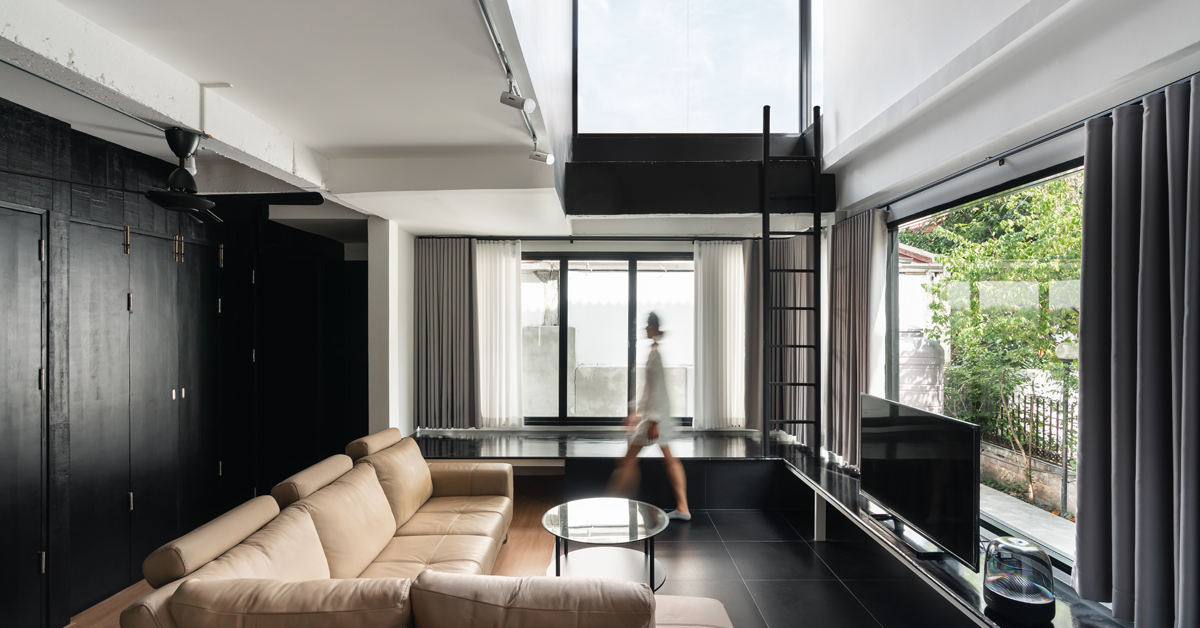 FA House บ้านสีขาวดำ ที่กระชับความสัมพันธ์ด้วย 3 double spaces - Dsign Something